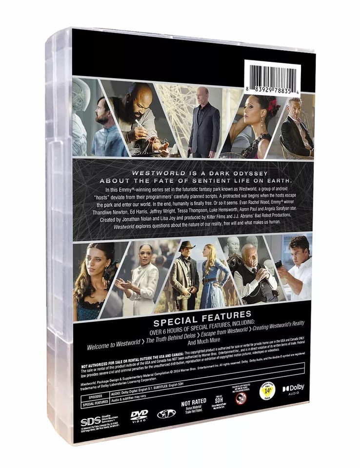 Westworld: The Complete Season 1-4 (DVD 2022 12-Disc Box Set) NEW All ...