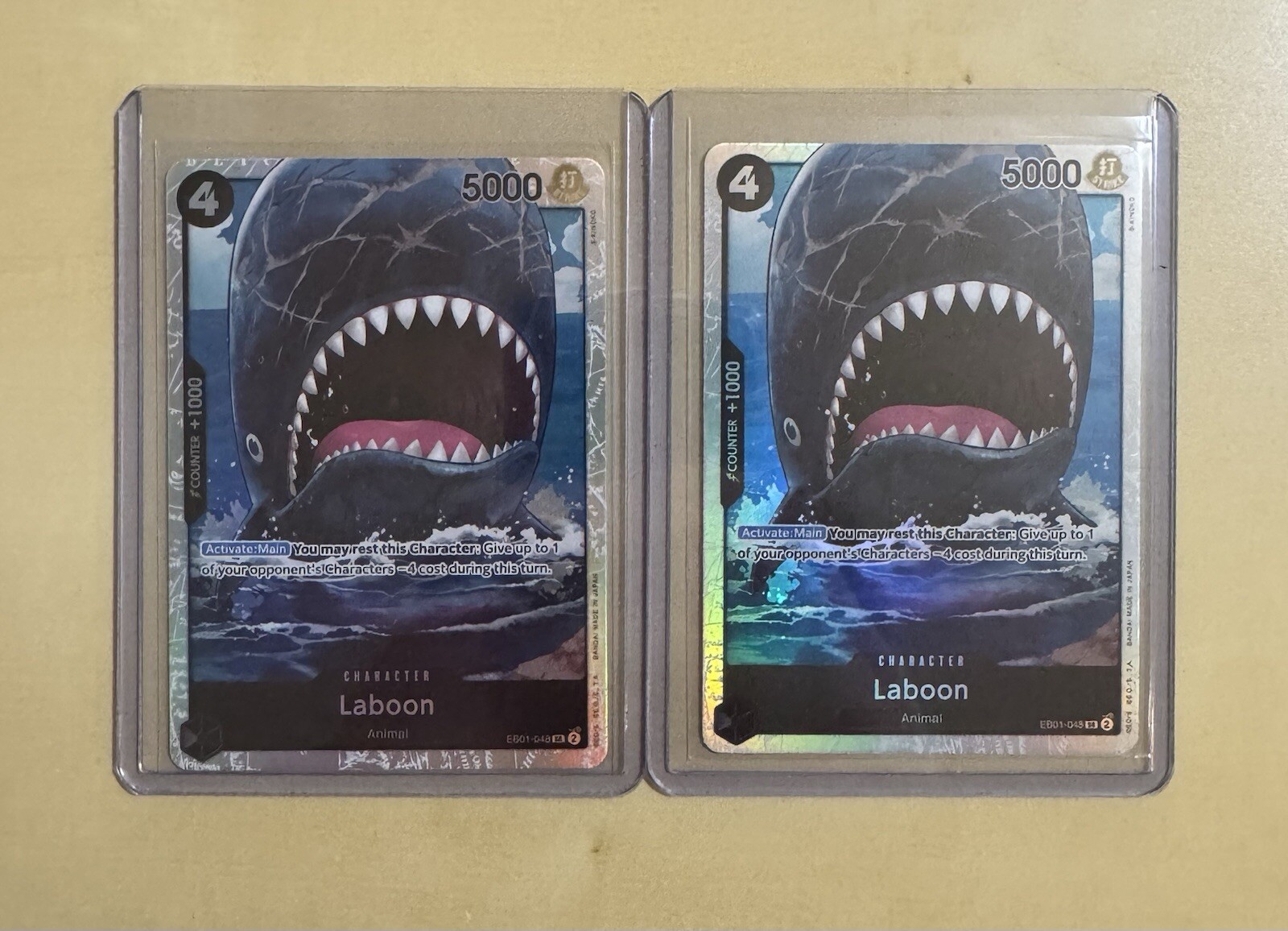 2X Laboon EB01-048 Extra Booster: Memorial Collection Foil | eBay