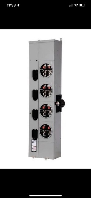 Residential Meter Stack, 1-Phase 3-Wire Tenant Breaker - WMM41125 for ...