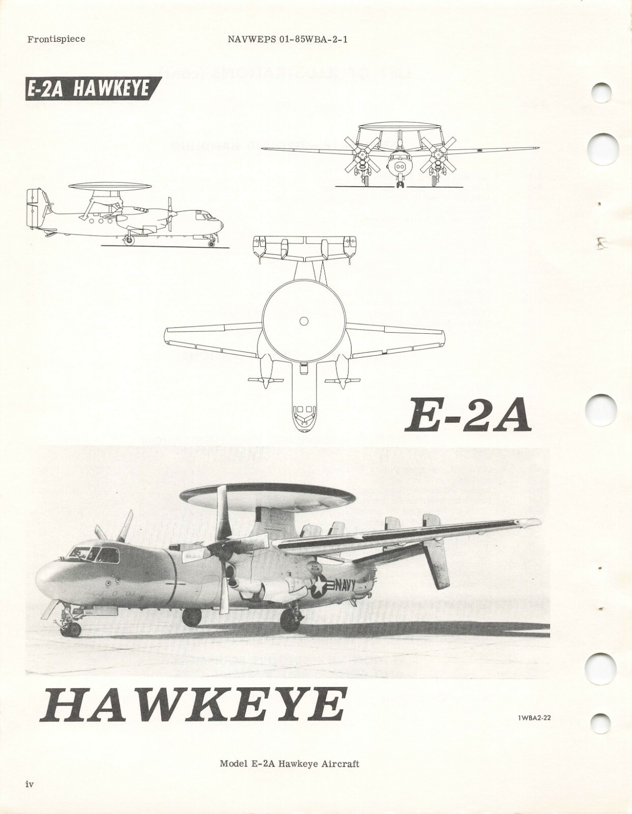 E-2A Hawkeye 1966 General Information & Servicing Manual Flight Manual ...