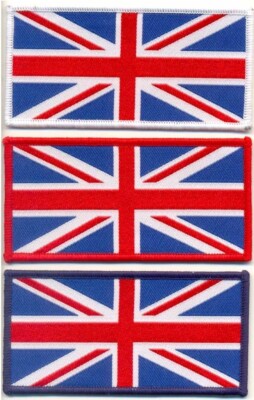 WOVEN UNION JACK PATCH SMALL 80mm x 40mm Sew on & Iron On | eBay UK