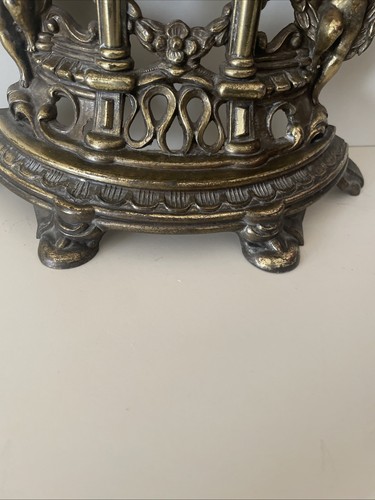 Vintage Antique Lowenthal WEST GERMANY Cast Bronze Clock Beautiful ...