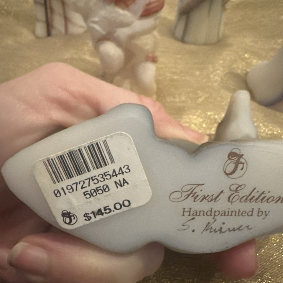 Vintage Fenton 1st Edition Renaissance Glory Nativity Set 12 Pcs 22k ...