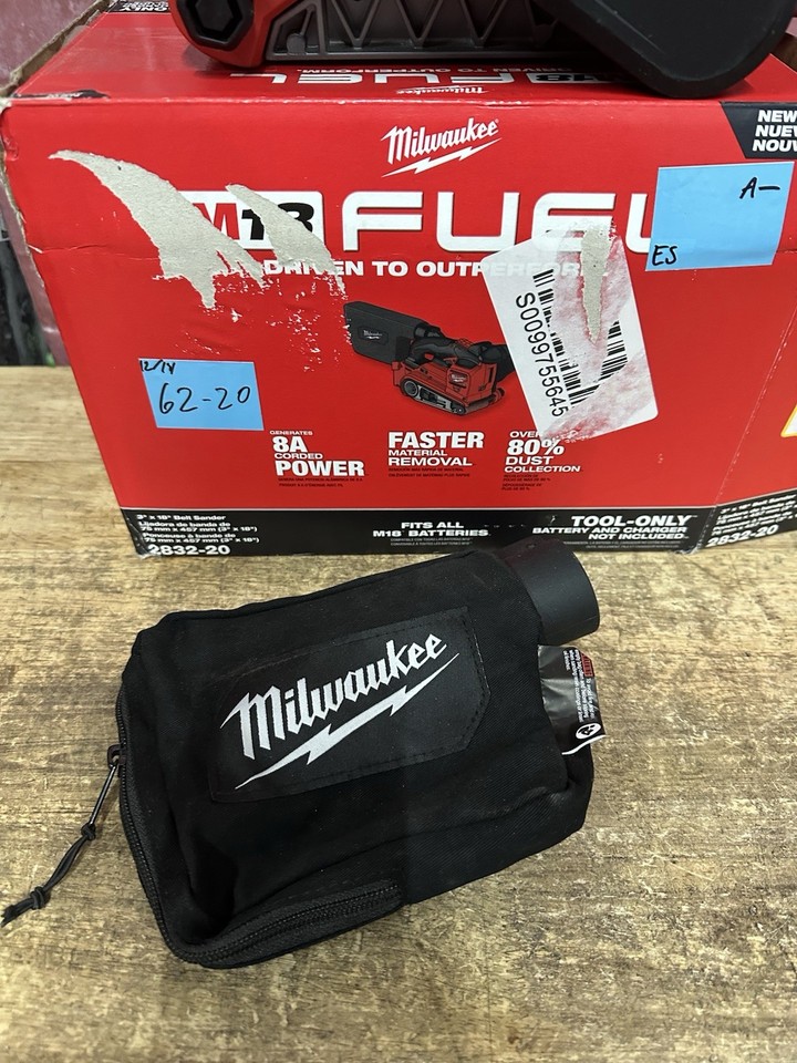Milwaukee 2832-20 Belt Sander - Red (Used) Tool Only 45242630172| eBay