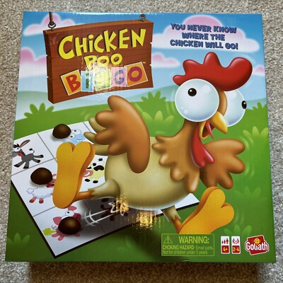 New Goliath Chicken Poo Bingo Game - Wind-Up Chicken Drops Poos On ...