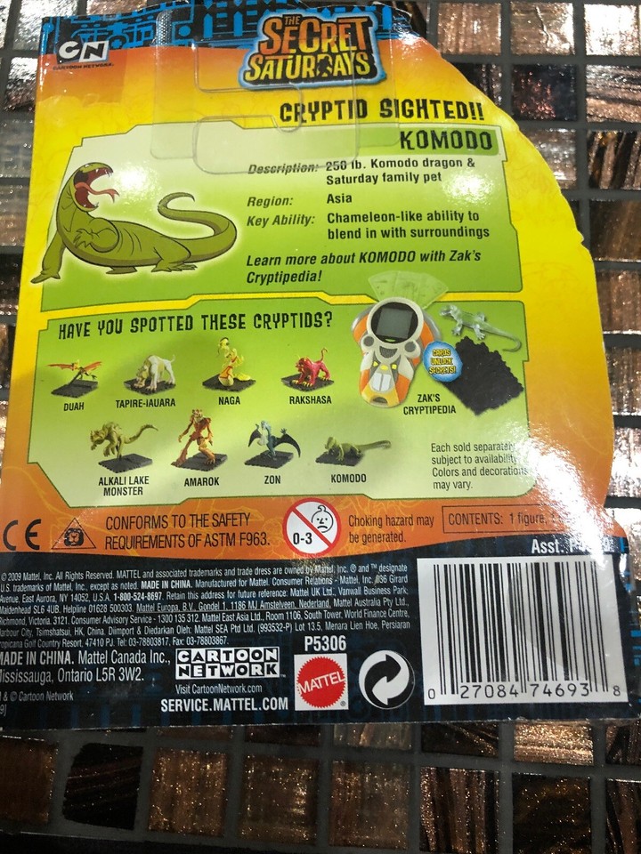 Cartoon Network The Secret Saturdays Komodo figure, Brand New! | eBay