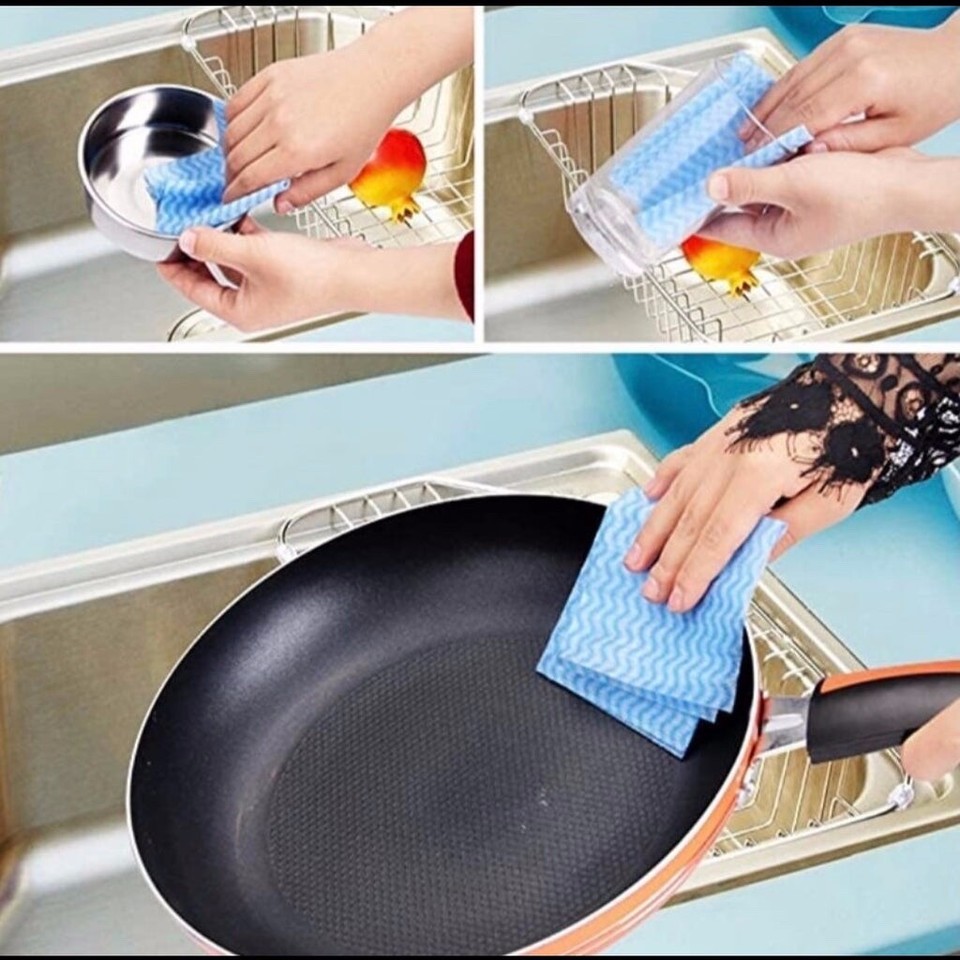 New -- Disposable Cleaning Paper Towel 3 Rolls, 150pc | eBay