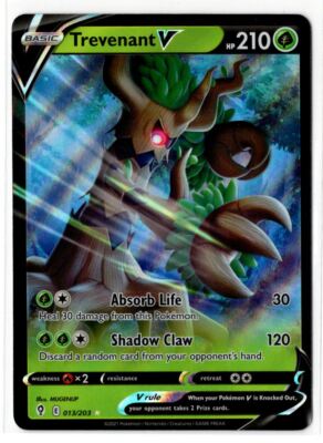 Pokemon TCG Evolving Skies Trevenant V #13 | eBay