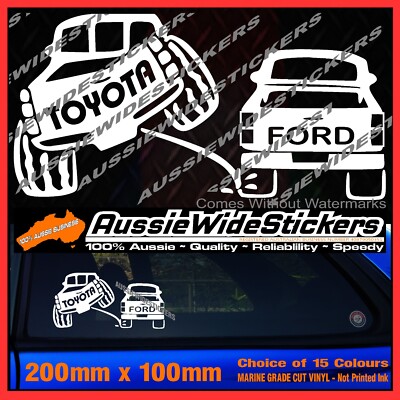 for Toyota HILUX LANDCRUISER Ute 4x4 accessories Sticker 200mm TRUCK ...