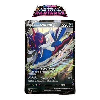 Hisuian Samurott V 101/189 - Ultra Rare Astral Radiance Near Mint ...