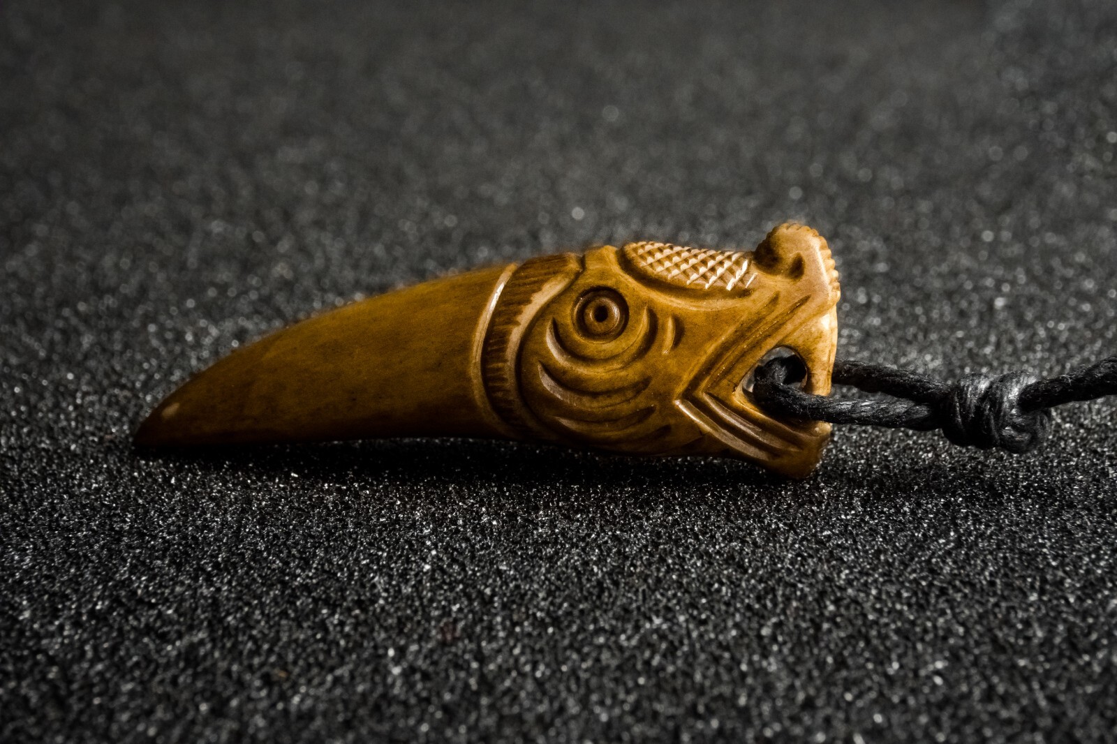 Handmade Viking Pagan Art: Dragon Fang Amulet - hand carved Pagan ...