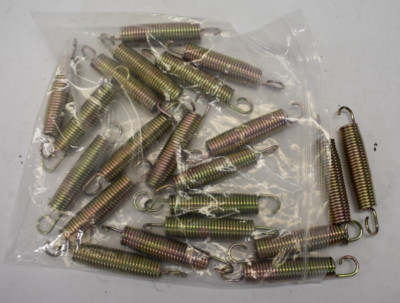 Lot of 21 Extension Springs 5-3/4" Yellow Zinc Plated Double Hook Ends ...