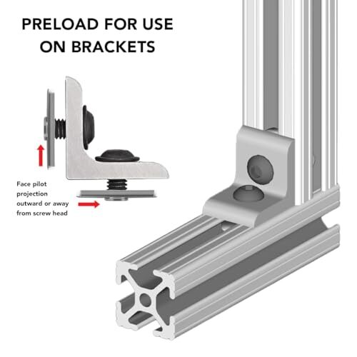 8020 3785 10 Series Steel 1/4-20 Centered Slide in Economy T Nuts ...