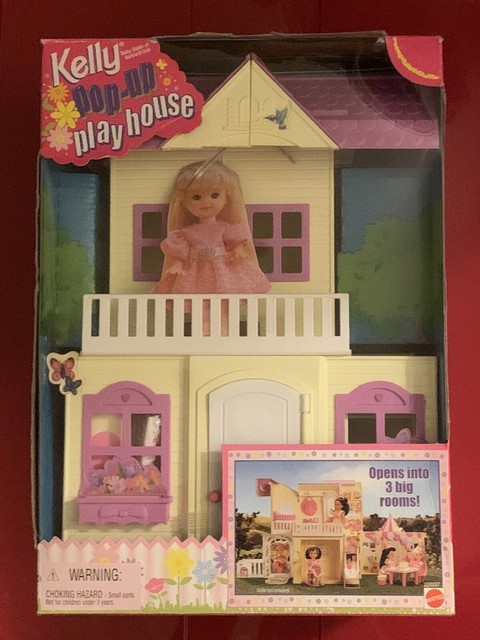 Kelly Pop-up Playhouse Play House 22037 Vtg 1999 Mattel Barbie Sister ...