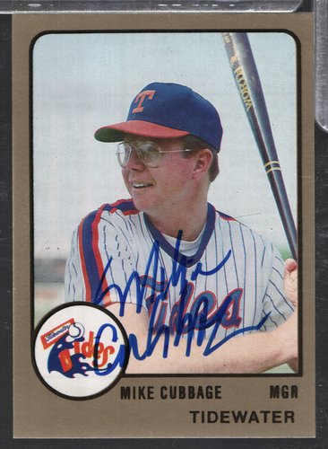 Mike Cubbage Tides Autographed 1988 ProCards #1586 w/COA 021224NPCD529 ...