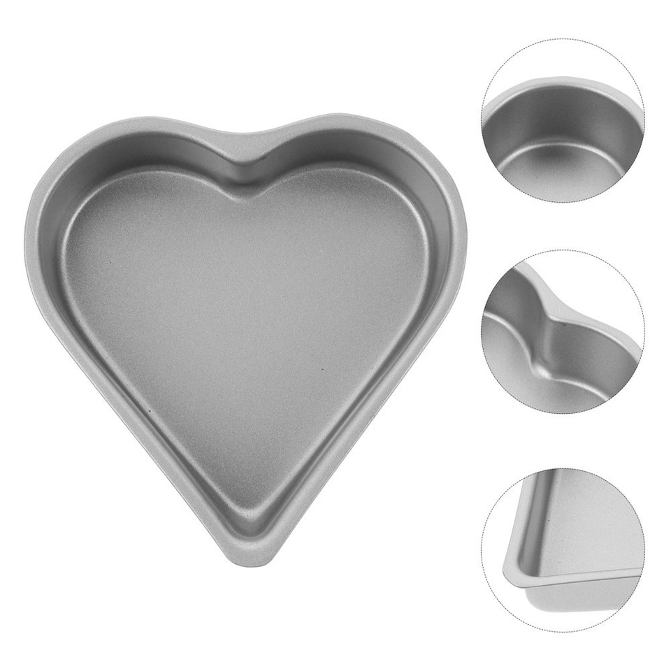 3 Pcs Cake Pans for Baking Heart Shape Cheesecake Molds Shapes Birthday ...