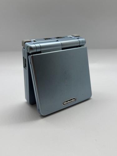 Nintendo Game Boy Advance GBA SP AGS-101 Pearl Blue Console TESTED ...