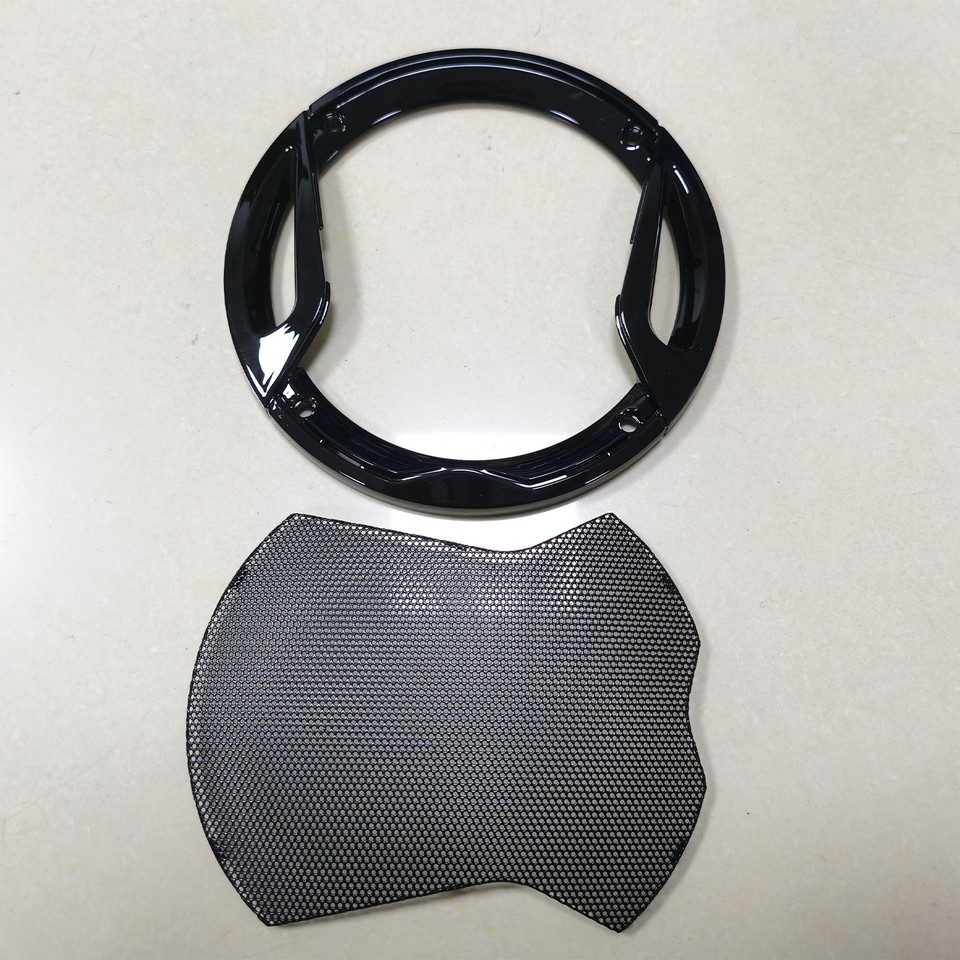 Black Rear Speaker Cover Grill Mesh Fit For Harley Electra Tri Glide ...