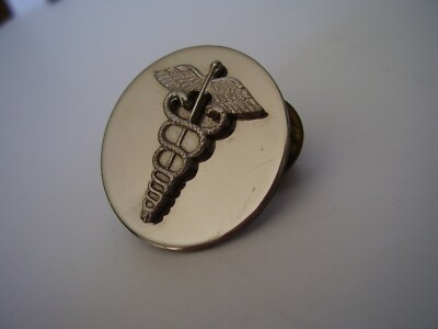 Military Pin Medical Caduceus Symbol Silver Tone | eBay
