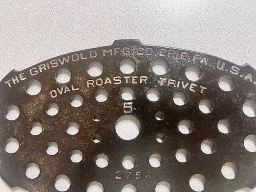 Griswold Oval Roaster Trivet #275 A | eBay