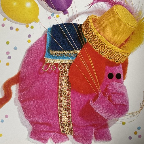 VTG Greeting Card MOD Elephant 1960s Balloons Sunshine Card NEW Env | eBay