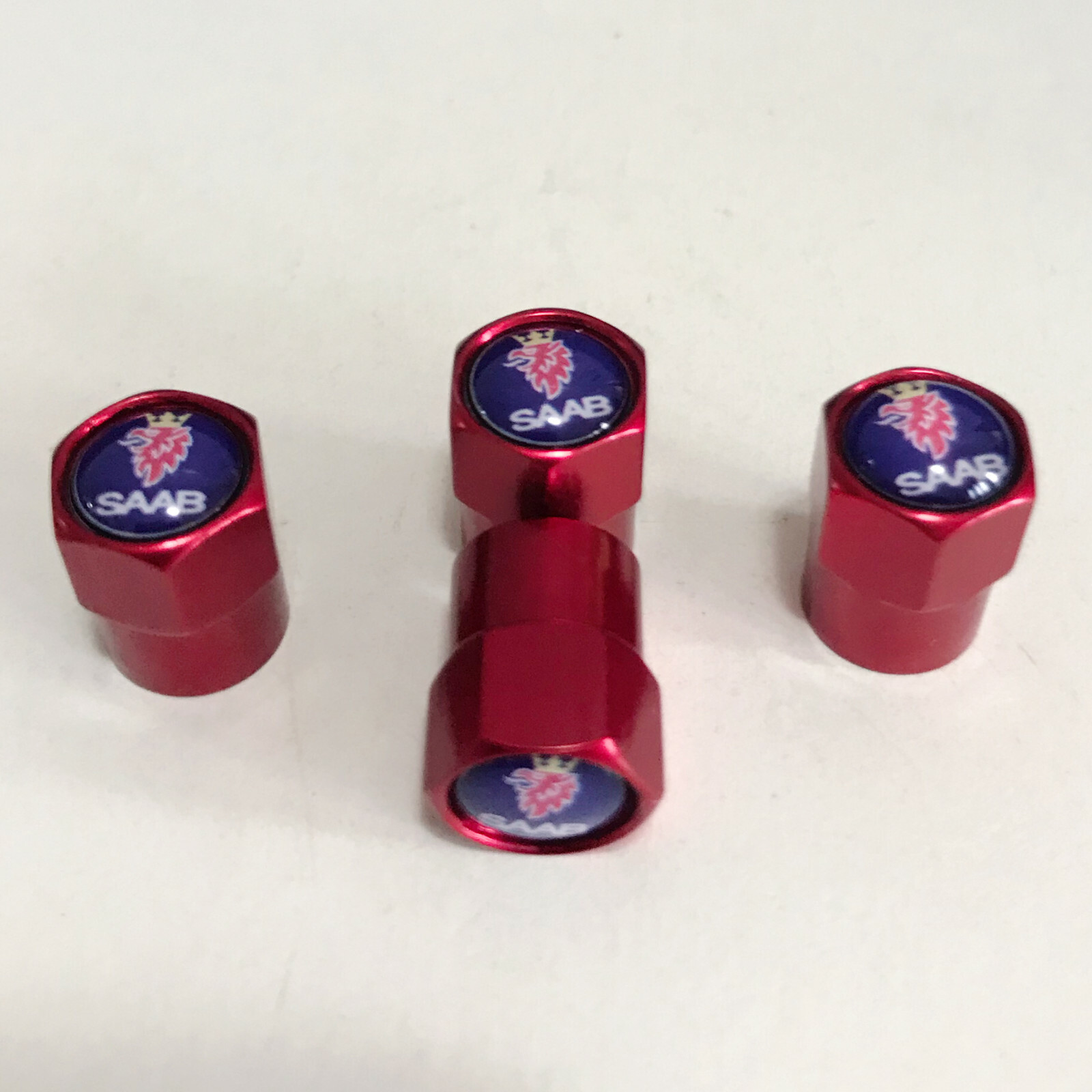 4PCS Sport Styling RED Tyre Valve Caps Accessories Tire Wheel Dust ...