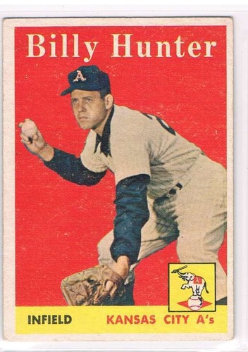 1958 Topps - Billy Hunter #98 Player Name in White for sale online | eBay