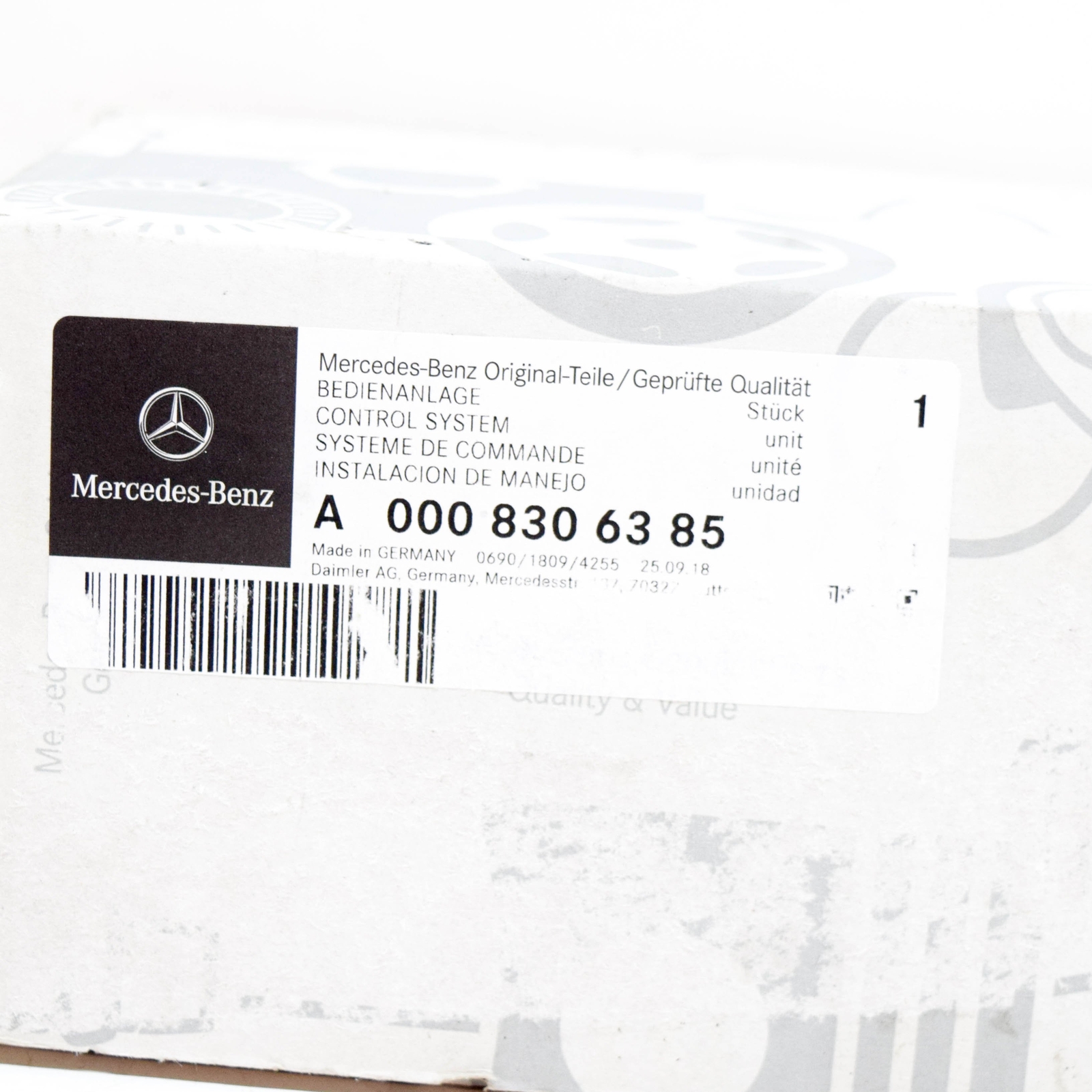 MERCEDES-BENZ SPRINTER W903 Heater Control Unit RHD A0008306385 NEW ...