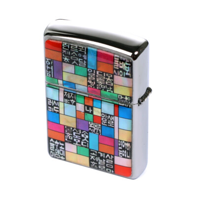 Inlay Mother of Pearl Handmade Korea Patchwork Design Cigarette Tabacco ...