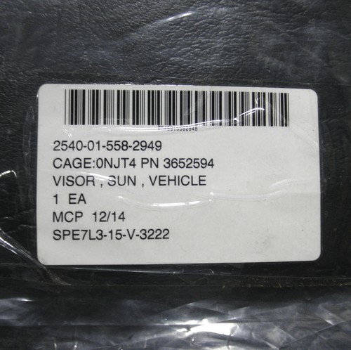 2540-01-558-2949 Sun Visor 3652594 | eBay