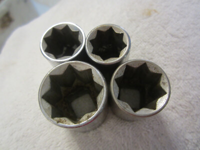 4 set,Craftsman 1/2” Drive 8 point,double square Socket Set, -V- USA ...
