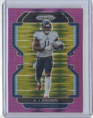 AJ BROWN 2021 Panini Prizm PURPLE PULSAR SSP #1 Titans EAGLES | eBay