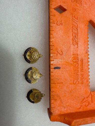 US Steel American Bridge 25 30 35 Years Service Lapel Pin 10K Gold Lot ...