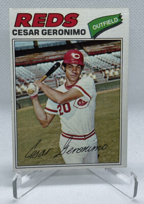 1977 Topps Cesar Geronimo #535 MLB Vintage Baseball Card Cincinnati ...
