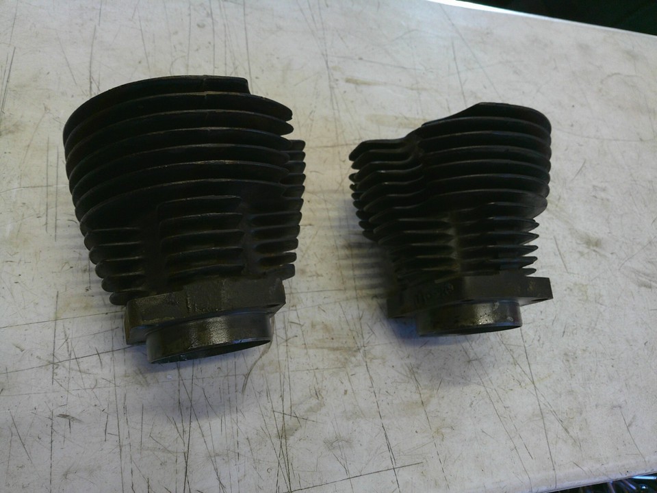 1971 Harley Davidson ironhead sportster engine jugs cylinders front ...