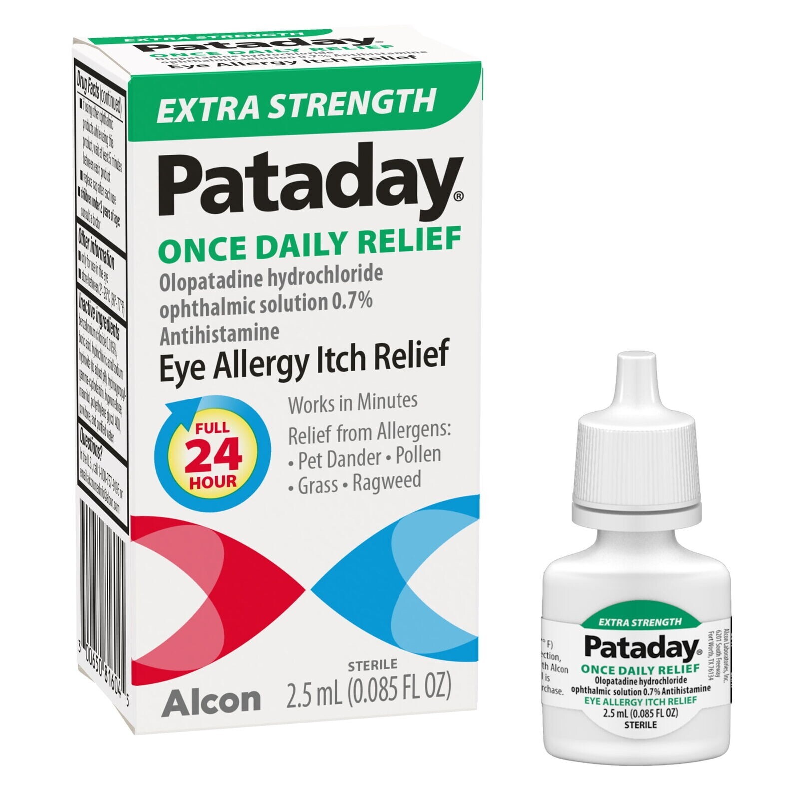 Pataday Extra Strength Eye Care Allergy Relief Eye Drops Pack of 2 | eBay