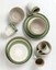 LORREN HOME TRENDS 16 PIECE STONEWARE SET-GREEN DROP | eBay
