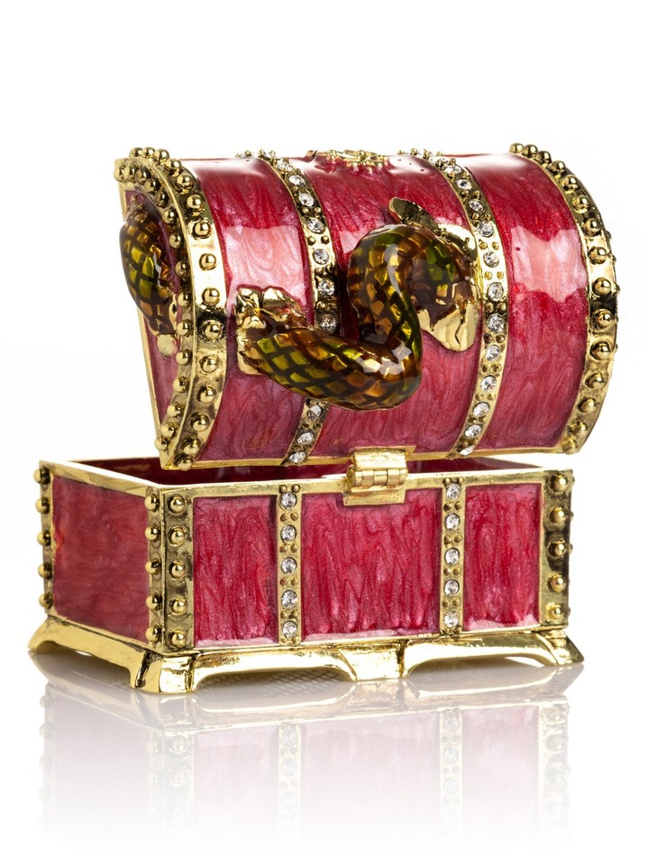 Keren Kopal Snake Trinket box Decorated with Austrian Crystals | eBay
