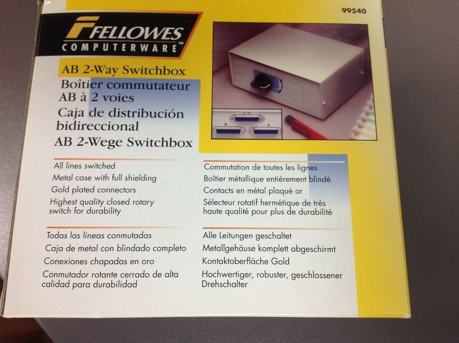 Fellowes Computerware AB 2-Way Switchbox, New In Box | eBay