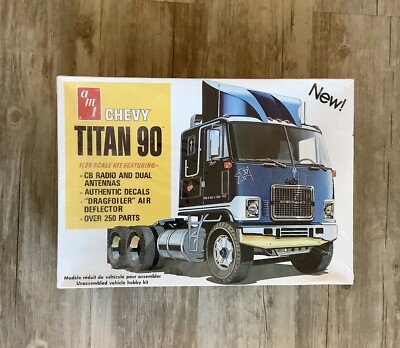 Vintage AMT Chevy Titan 90 1/25 Scale Truck Hobby Kit Garage Factory ...
