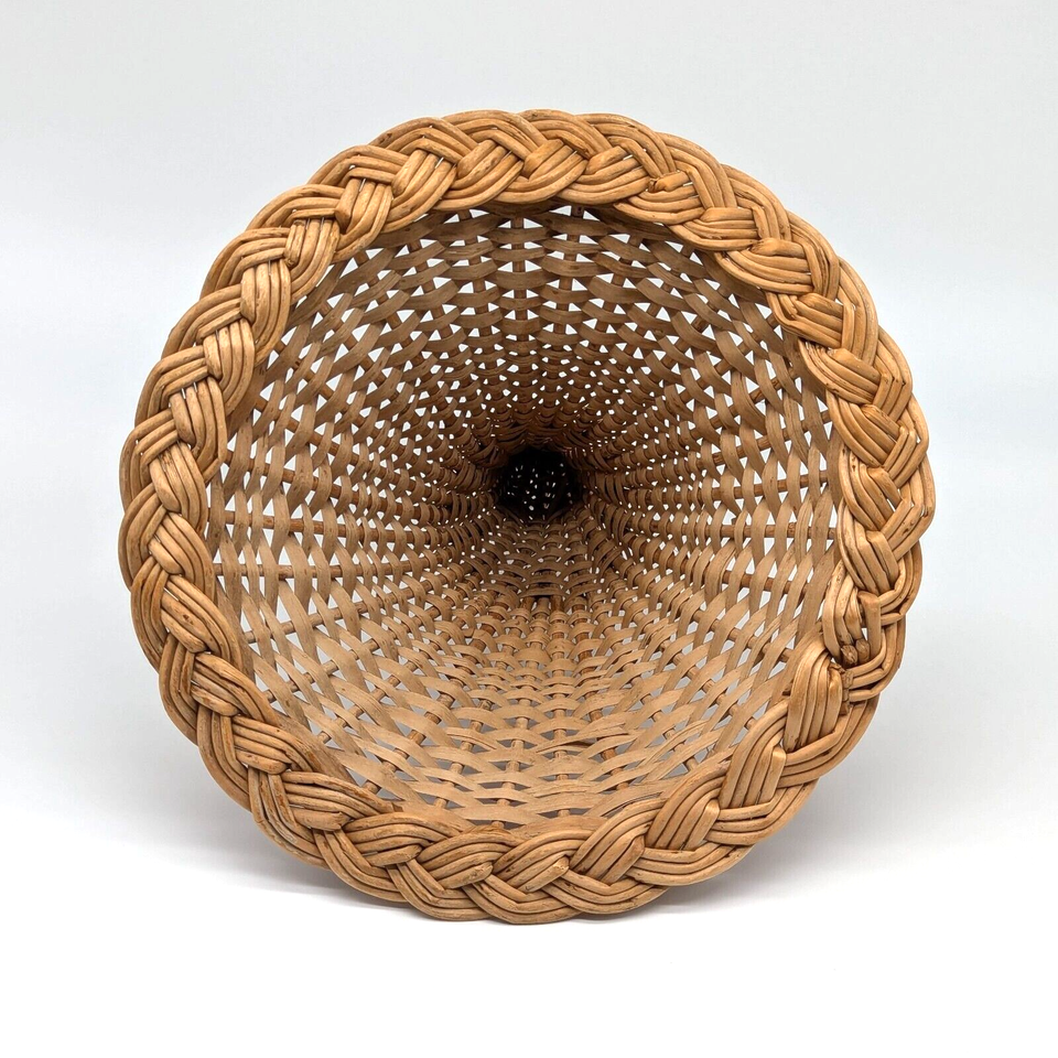 Cornucopia Wicker Woven Basket Horn of Plenty Harvest Thanksgiving ...