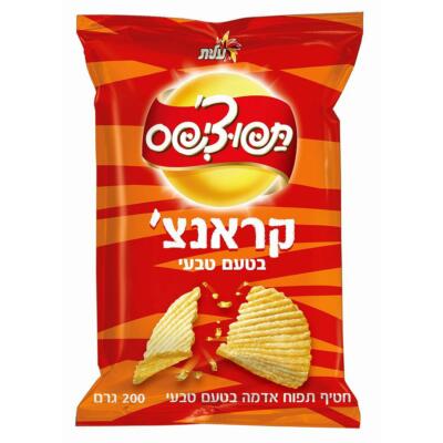 2 packs Elite Israeli Crunchy Tapuchips Salty Snack Kosher Original ...