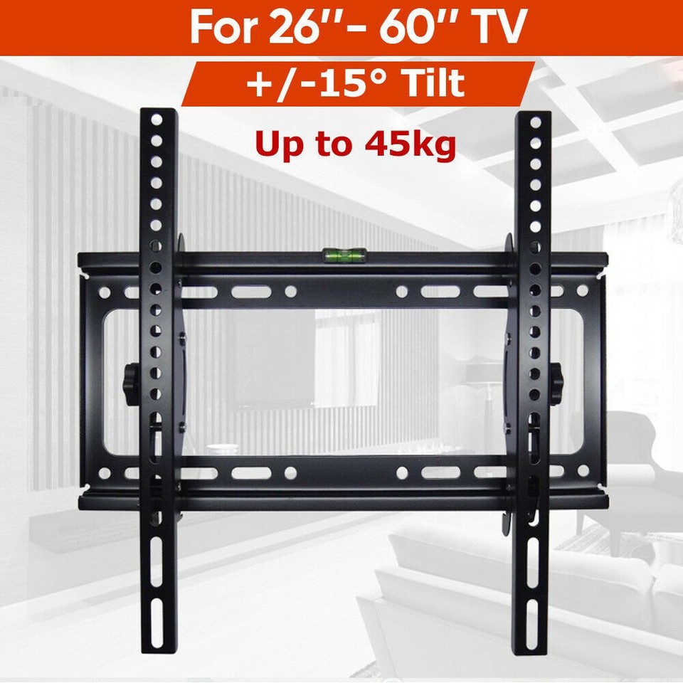 TV WALL BRACKET MOUNT TILT LCD LED PLASMA 32 40 42 50 55 60 65 INCH FOR ...