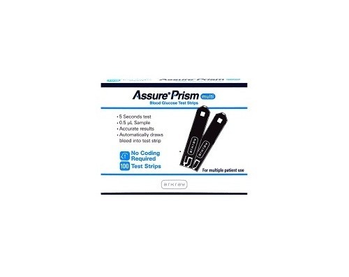 Assure Prism Blood Glucose Diabetic Test Strips, 50 Ct, 2 boxes of 50 ...