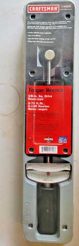 NEW - Vintage Craftsman 9-44690 3/8 Drive Beam Torque Wrench - MADE IN ...