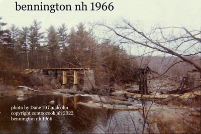 Boston & Maine RR covered bridge Bennington NH rebuilding c1966 | eBay