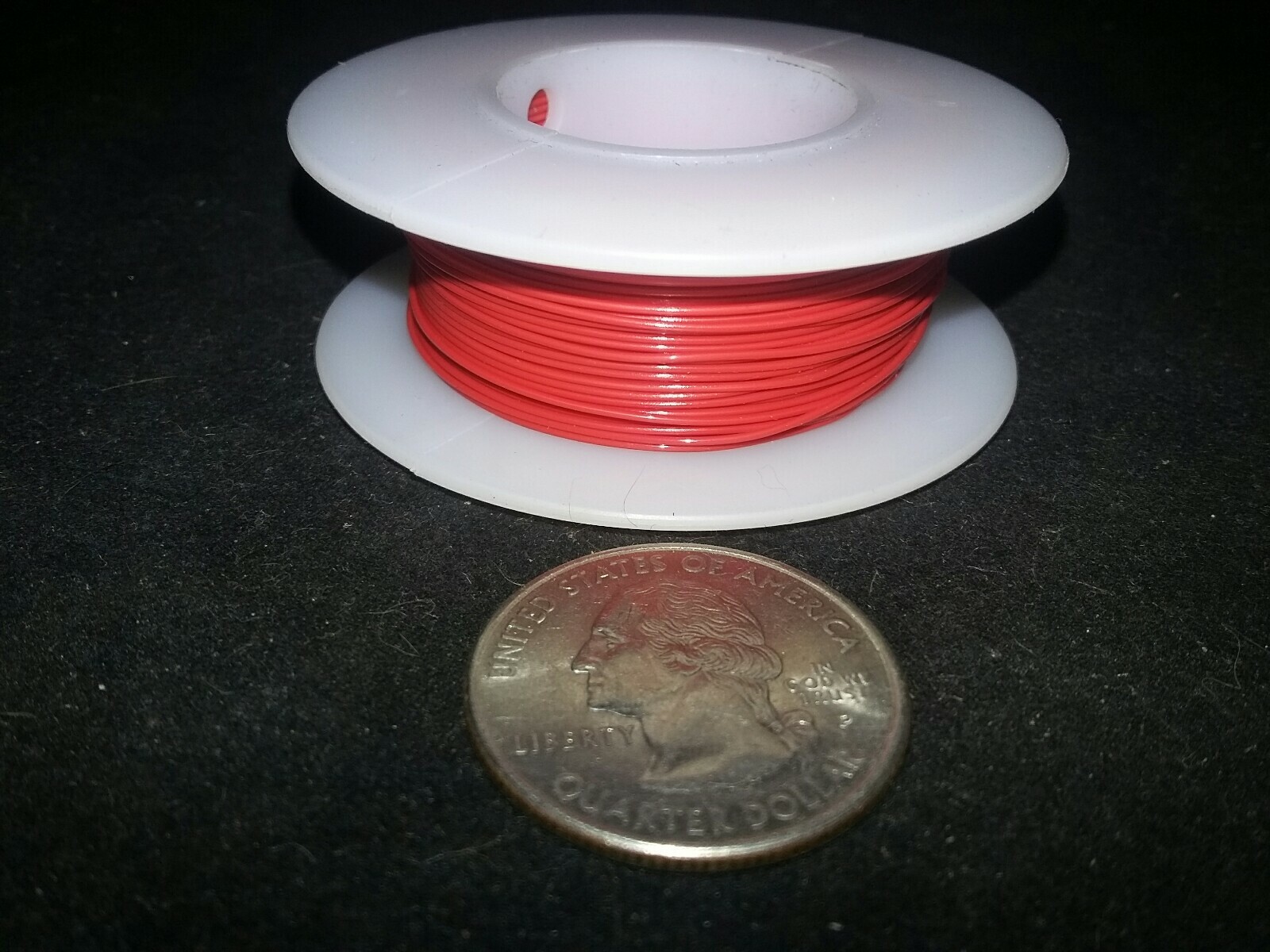 30 AWG Solid Teflon Insulated Silver-Plated MIL-W-81822/6-A30-2 Red ...