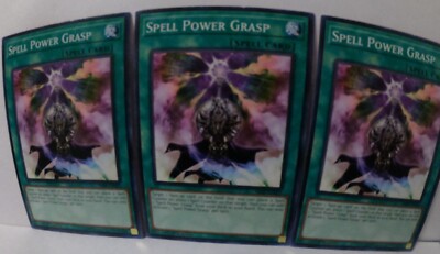 3X Spell Power Grasp Spell Yugioh Magic Cards Best And Great Online Set ...