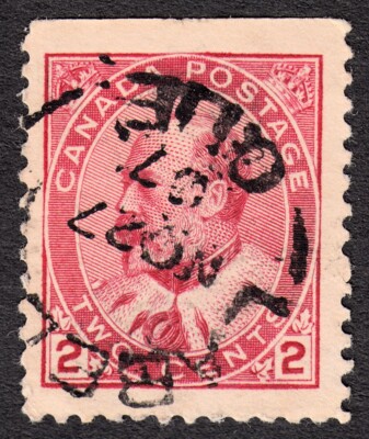 Canada: #90b 2c KEVII, Re-entry (esp. LR), Labelle Quebec 1907, Split ...