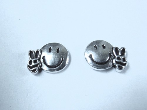 Happy Smiley Face 925 Sterling Silver Stud Earrings | eBay